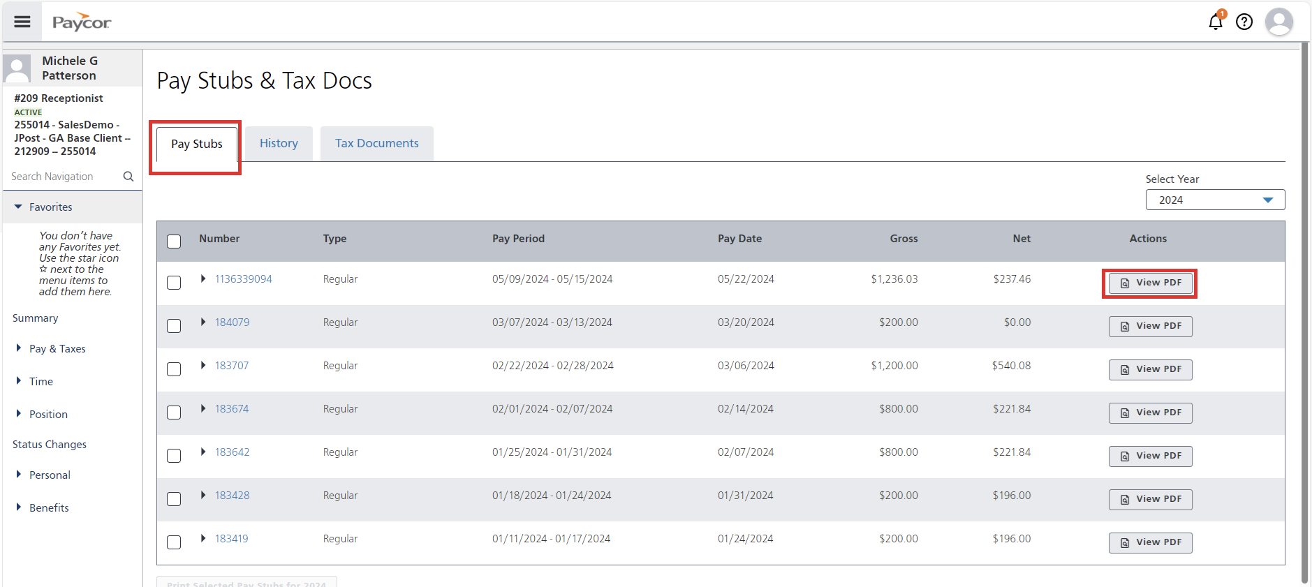 How to view paystubs in Paycor